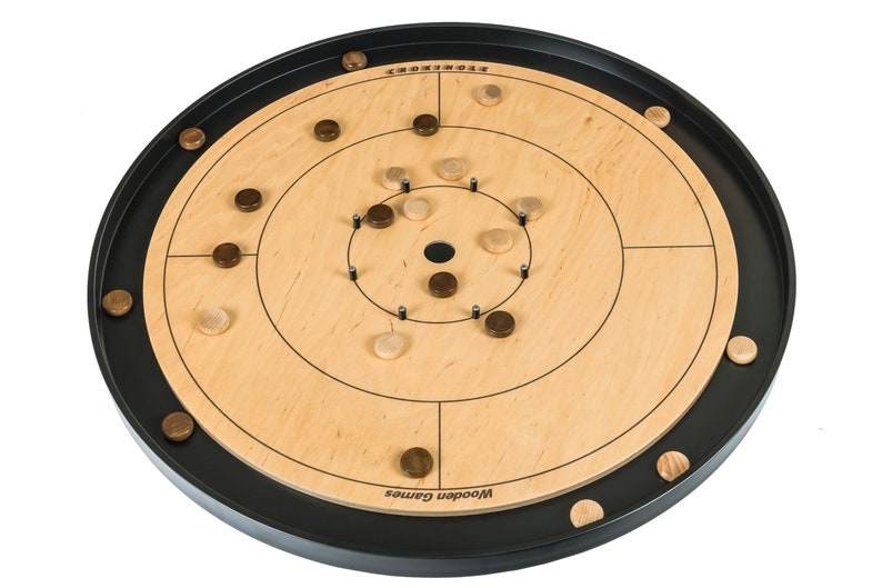 Tournament Size Crokinole Board Game With Discs & Polish - Etsy