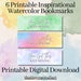 Printable Inspirational Watercolor Bookmarks, YOU GOT THIS Quote, Woman ...