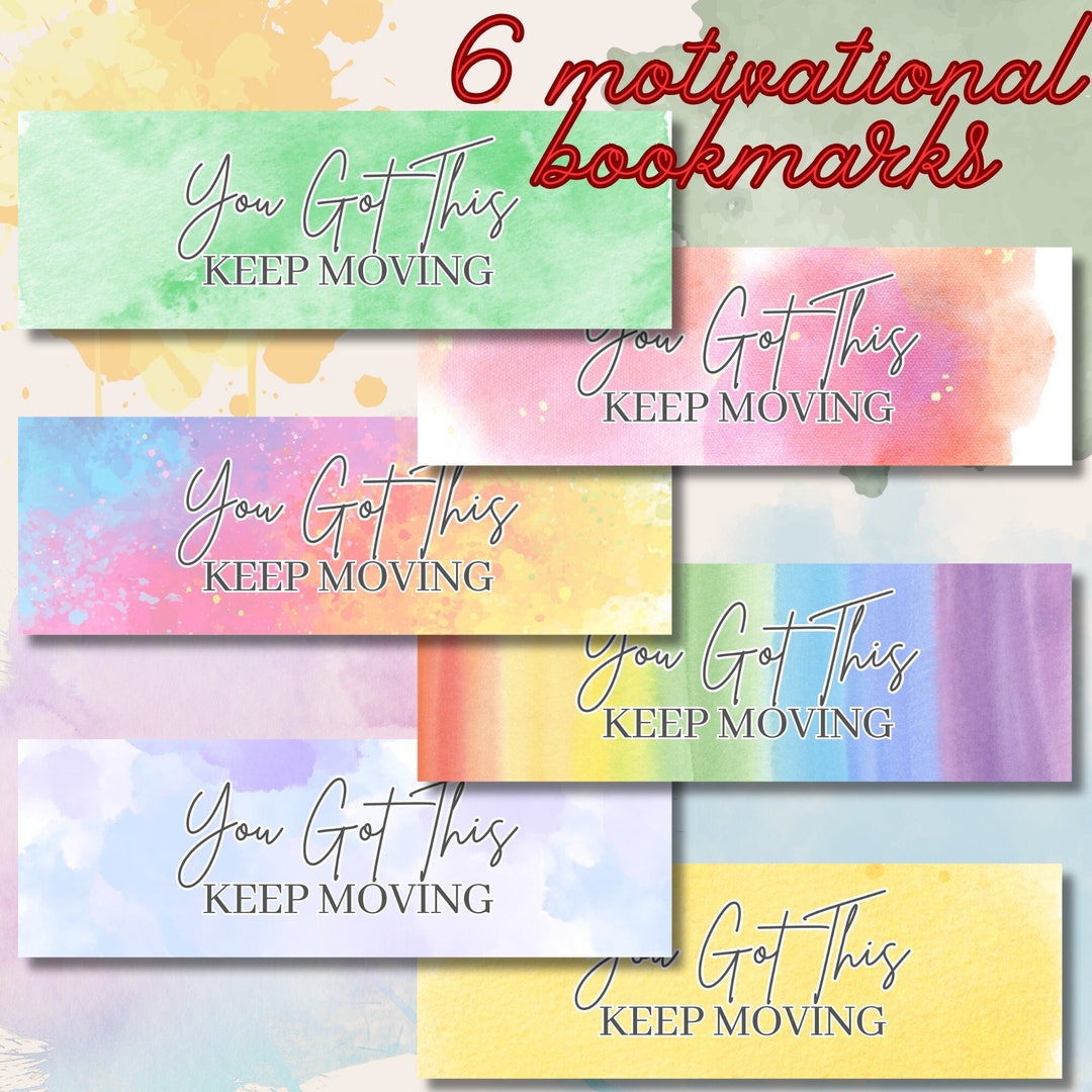 Printable Inspirational Watercolor Bookmarks, YOU GOT THIS Quote, Woman ...