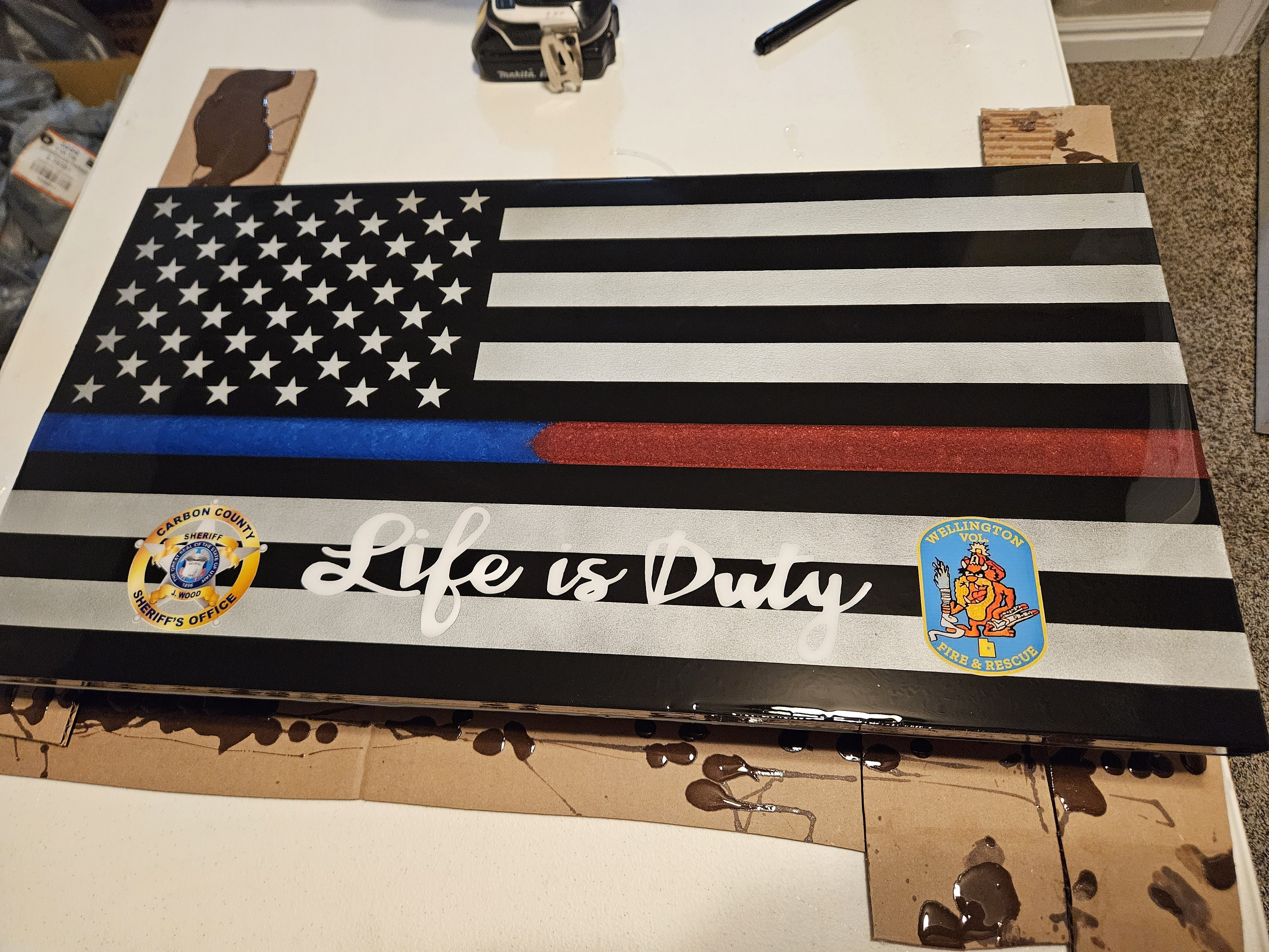 Epoxy Flags - Etsy