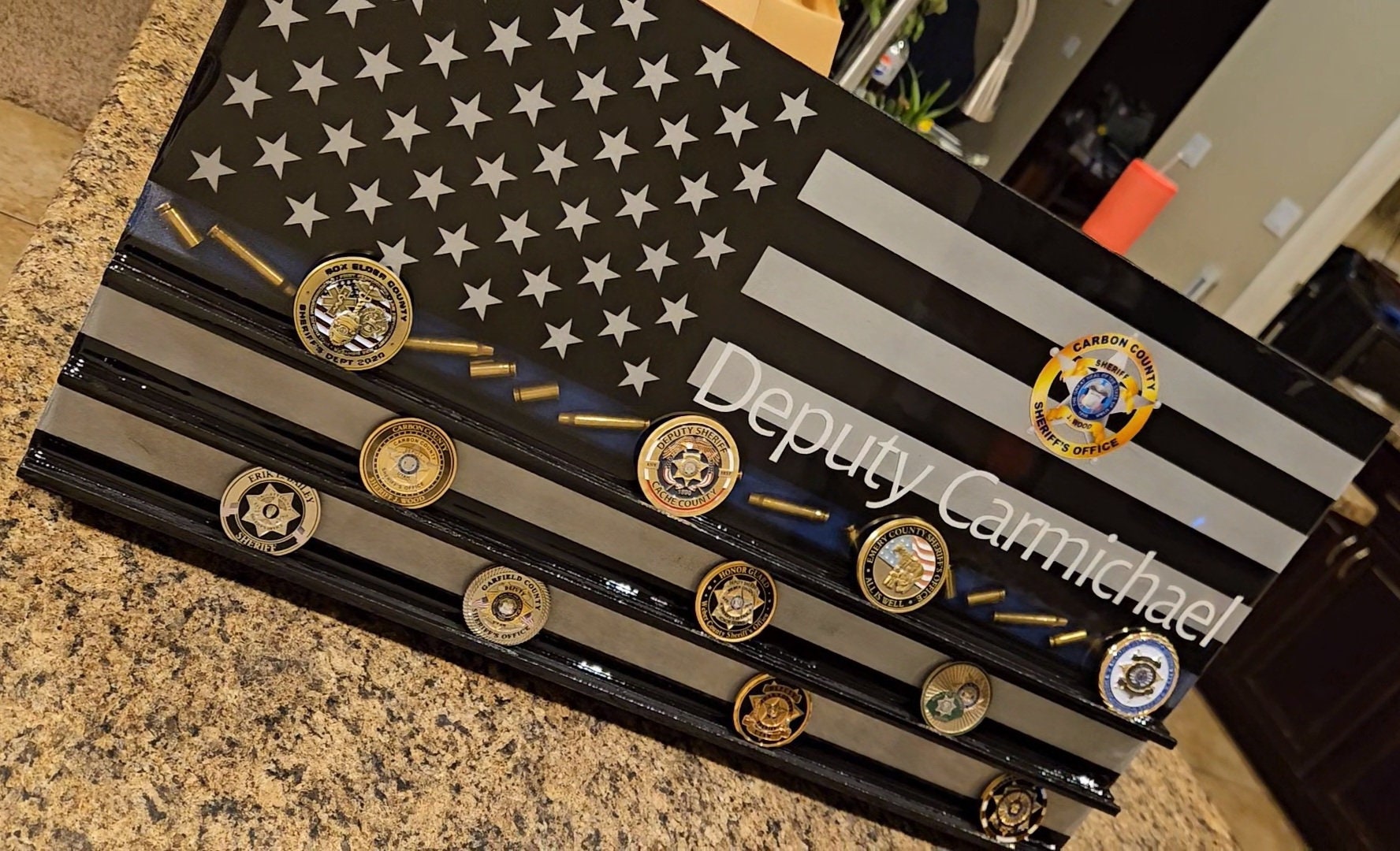 Epoxy Flag Challenge Coin Boards - Etsy