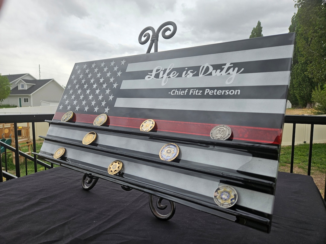 Epoxy Flag Challenge Coin Boards - Etsy