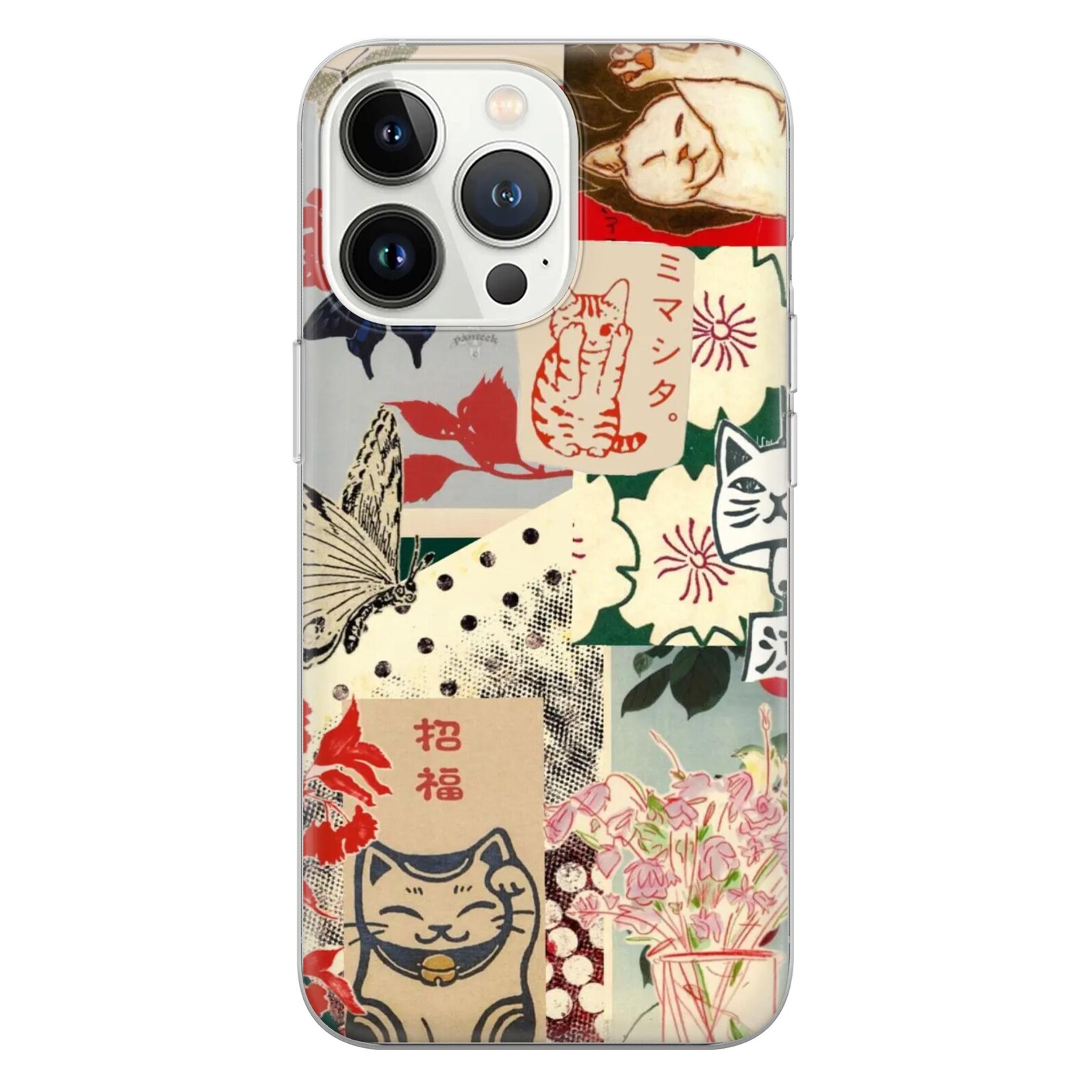 Japanese Anime Collage Phone Case: Protective Gel Rubber Cover - Etsy