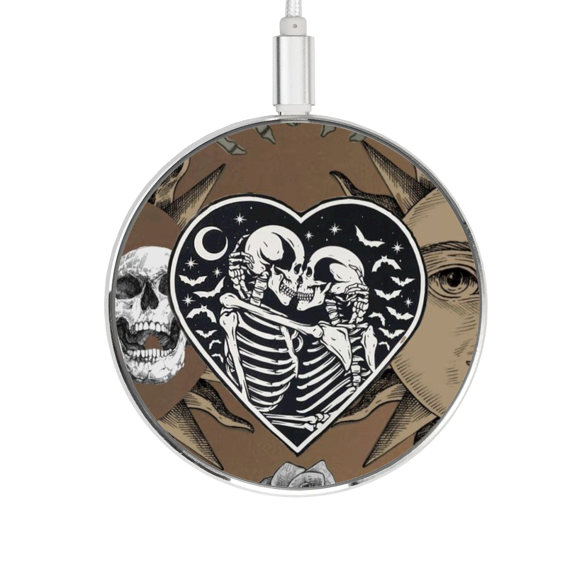 Skeleton Art Mobile Charger 15W Wireless Charging Witchcraft - Etsy