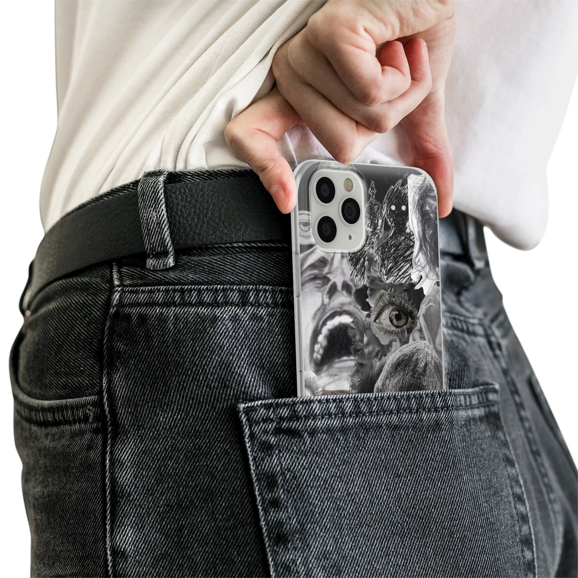 Grunge Eyeballs Phone Case Creepy Eyes Cover for iPhone 15 14 - Etsy