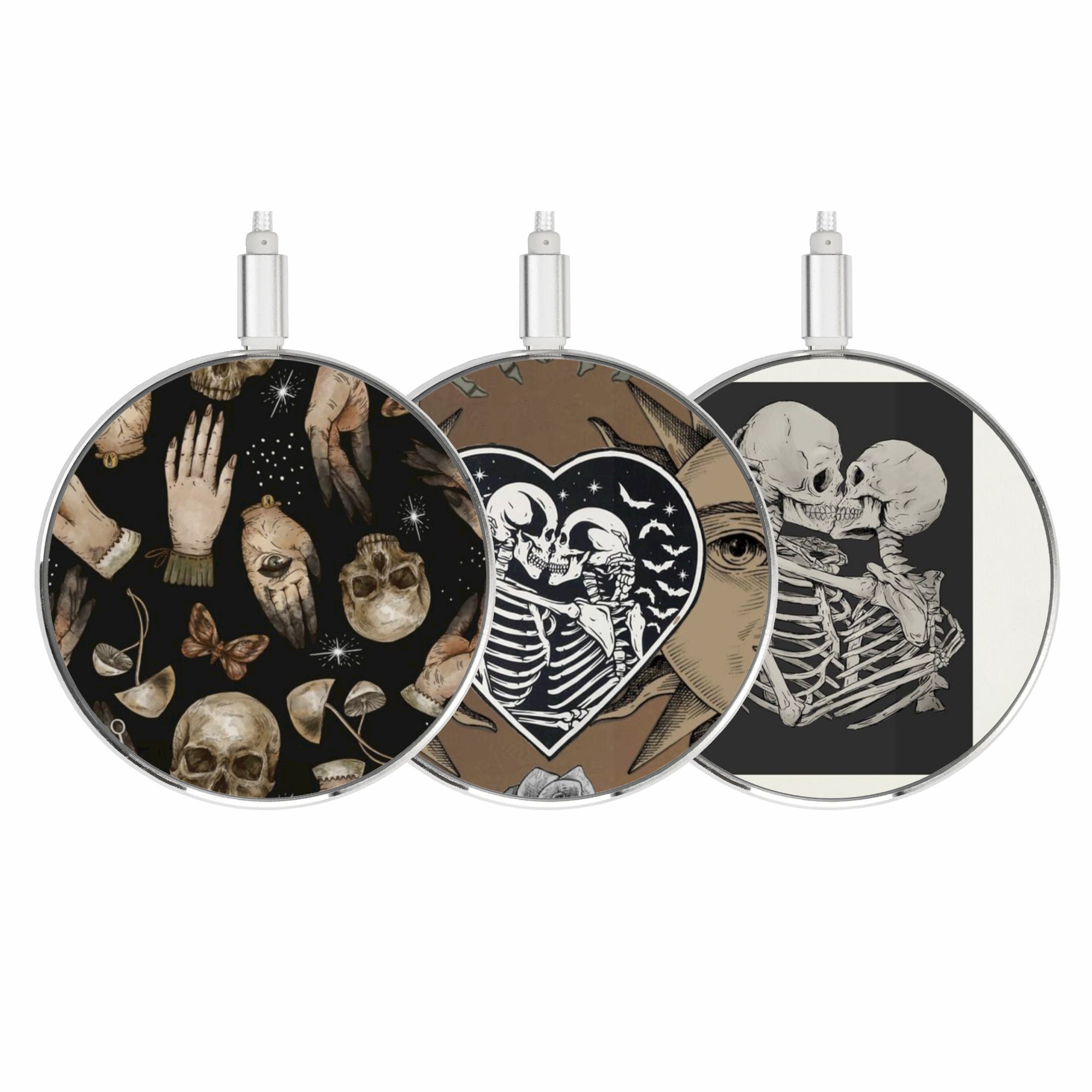 Skeleton Art Mobile Charger 15W Wireless Charging Witchcraft - Etsy