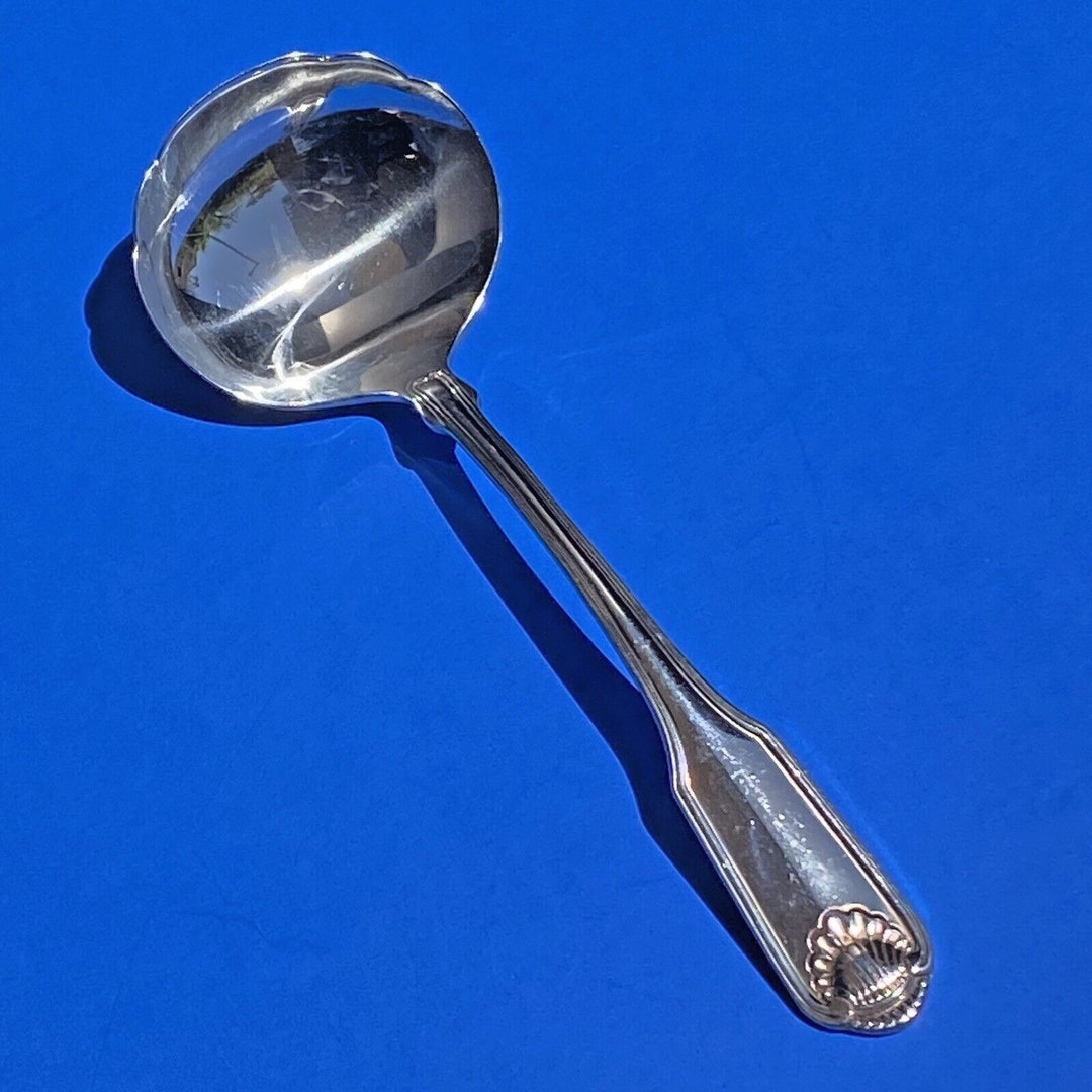 Oneida Classic Shell Stainless Flatware Gravy Ladle 7 5/8" Glossy - Etsy