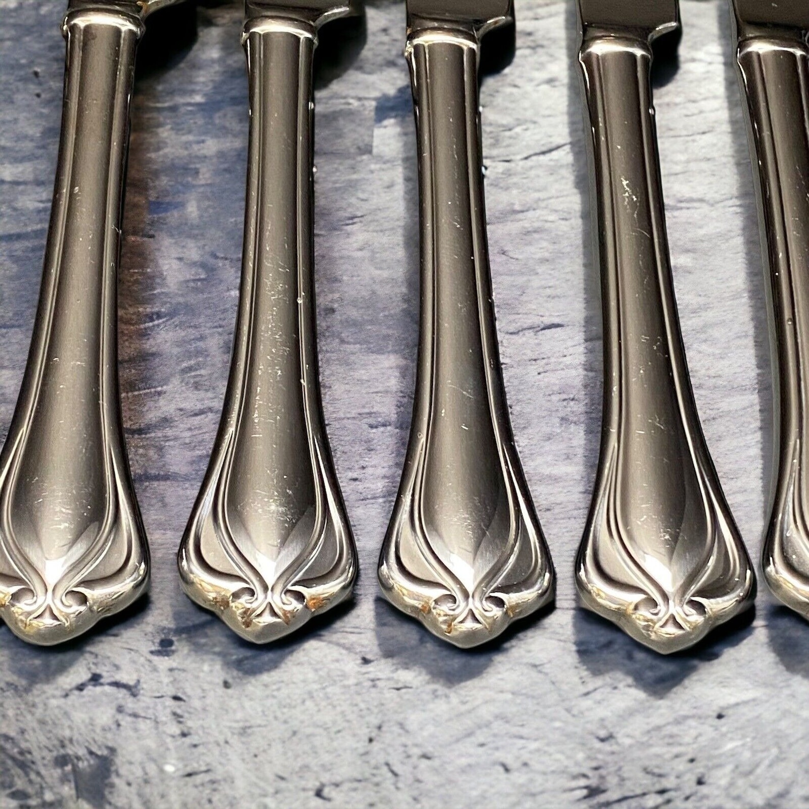 Lenox Alcott 9 Dinner Knives 18/10 Stainless Flatware 9 3/8" Length ...