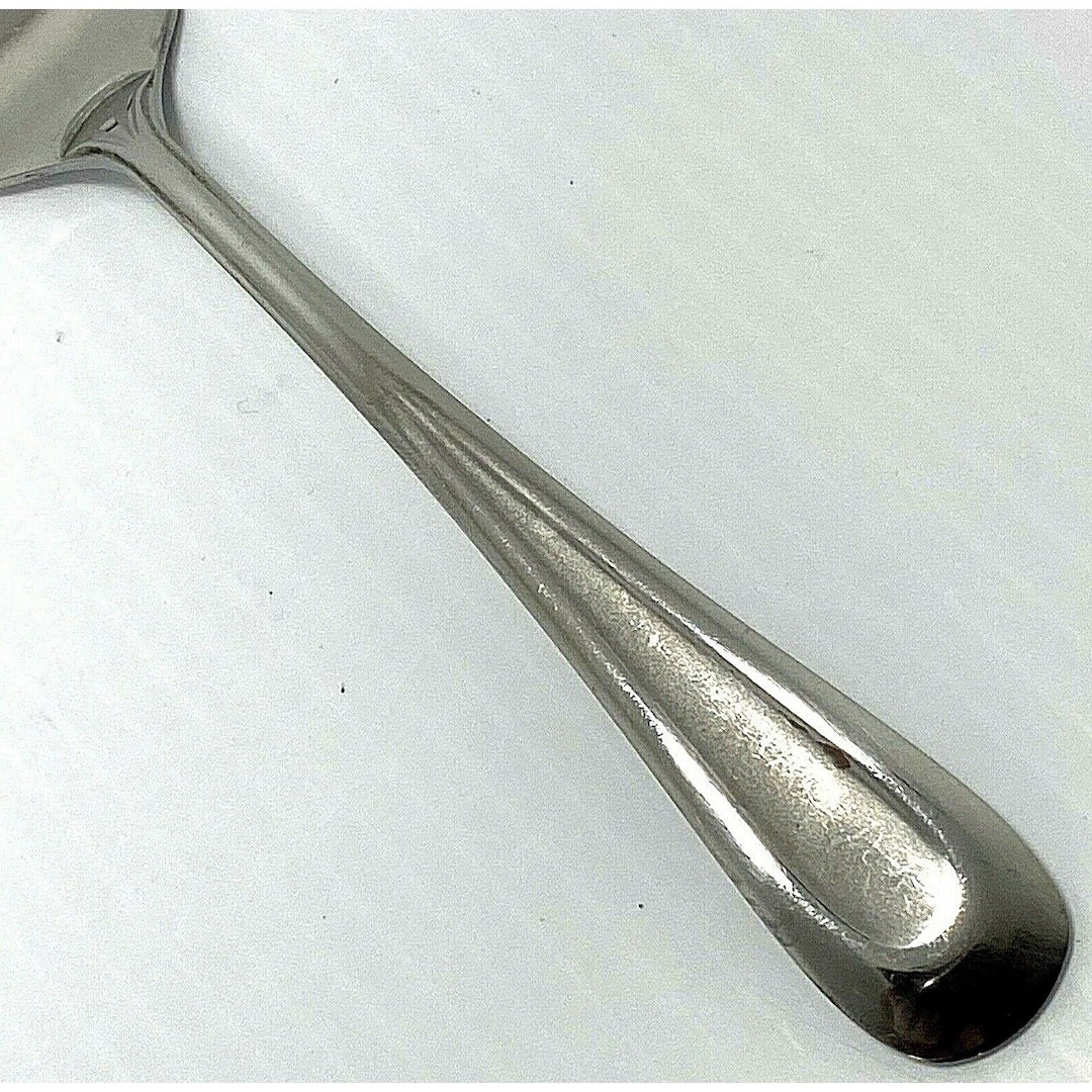 Oneida Glossy Sand Dune Satin Accent Stainless Pierced Serving Spoon 8 ...