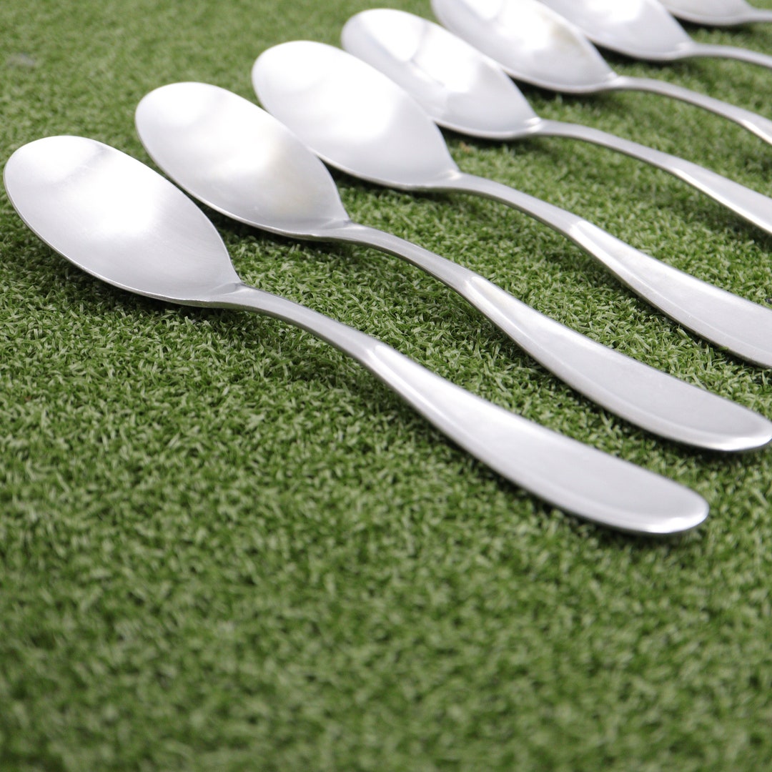 Hampton Silversmiths MESSINA 7 Teaspoons Stainless Flatware 6 3/4 China ...