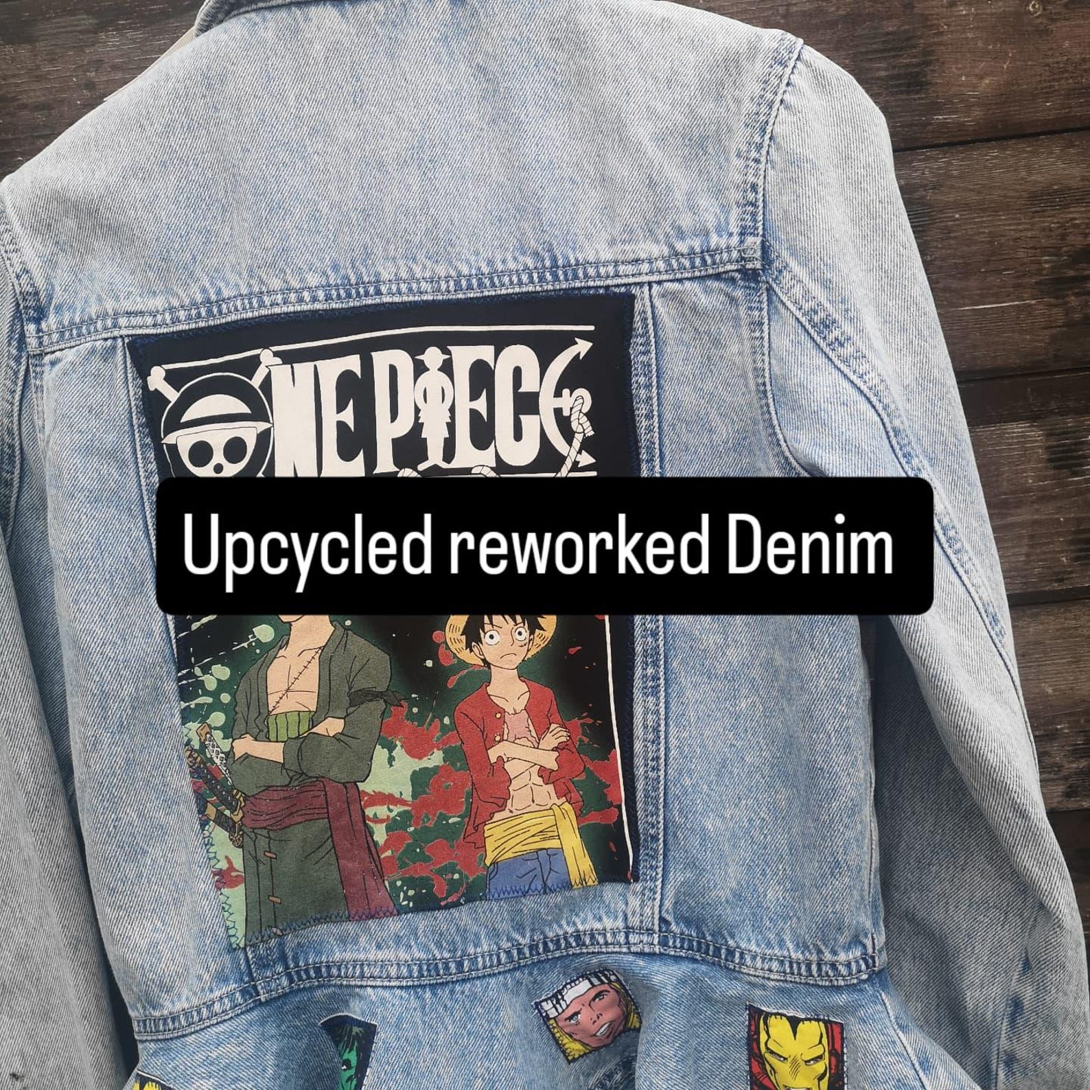 Reworked Upcycled Denim Jacket Sz10 - Etsy