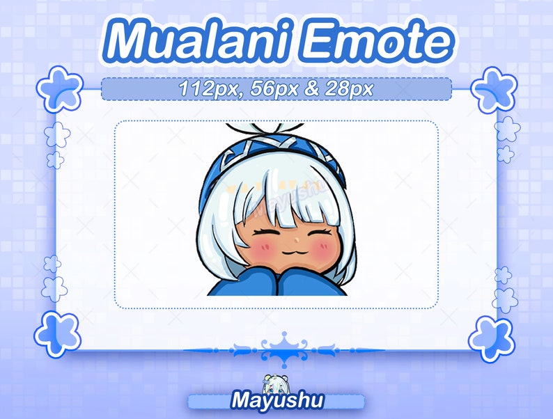 Mualani Genshin Impact Emote for Discord and Twitch Aesthetic Discord ...