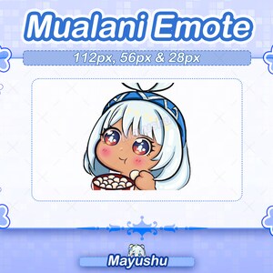 Mualani Genshin Impact Emote for Discord and Twitch Aesthetic Discord ...
