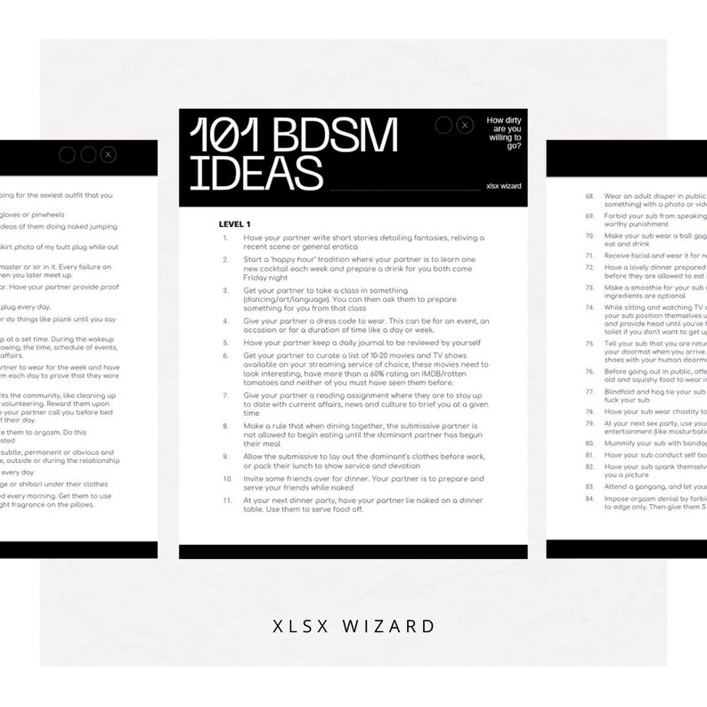 101 BDSM IDEAS Discover Your Wild Side and Build Connections With Your ...
