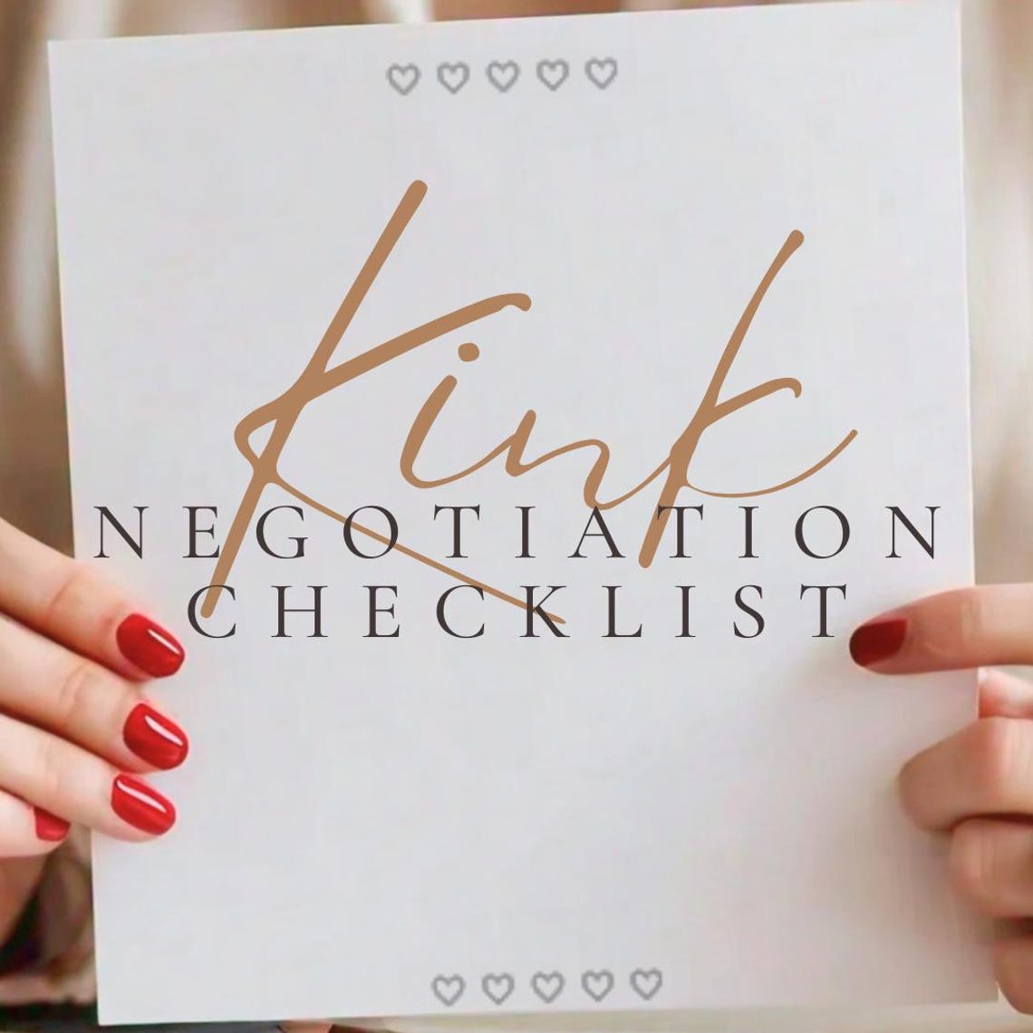 Printable Kink Negotiation Checklist - Etsy