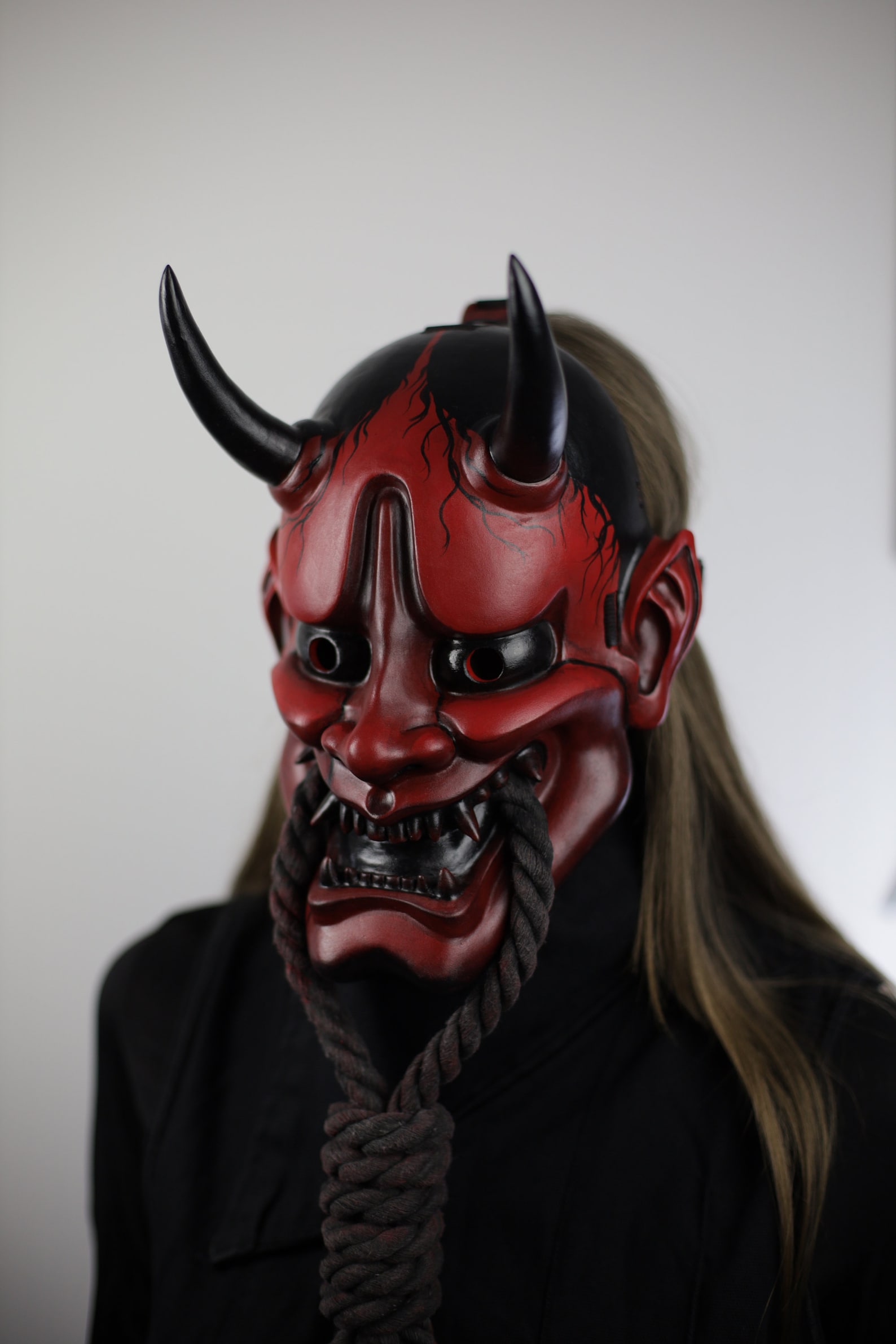 HANNYA MASK Japanese Mask Oni Demon Mask Samurai Ninja Mask Theater ...