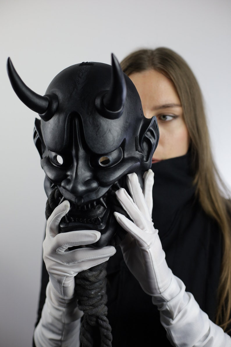 Hannya Japanese Mask Oni Demon Mask Samurai Ninja Mask Theater Kabuki ...