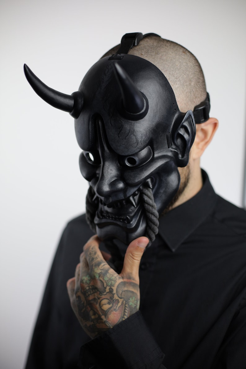 Hannya Japanese Mask Oni Demon Mask Samurai Ninja Mask Theater Kabuki ...