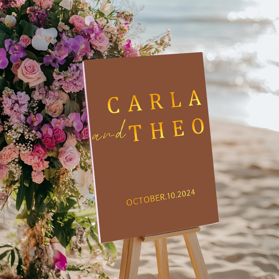 Personalized Wedding Welcome Sign Acrylic or PVC Custom Wedding ...