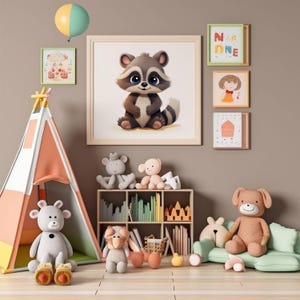 Printable Forest Friends – Set of 3 Baby Animal Posters | Nursery Decor ...