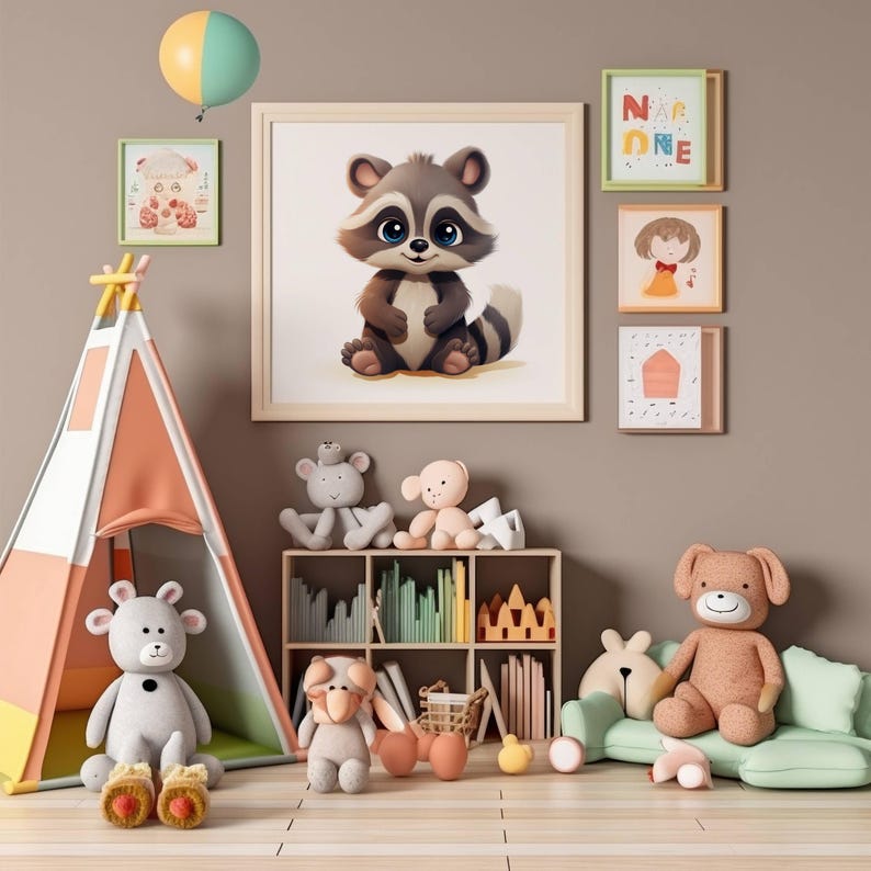 Printable Forest Friends – Set of 3 Baby Animal Posters | Nursery Decor ...