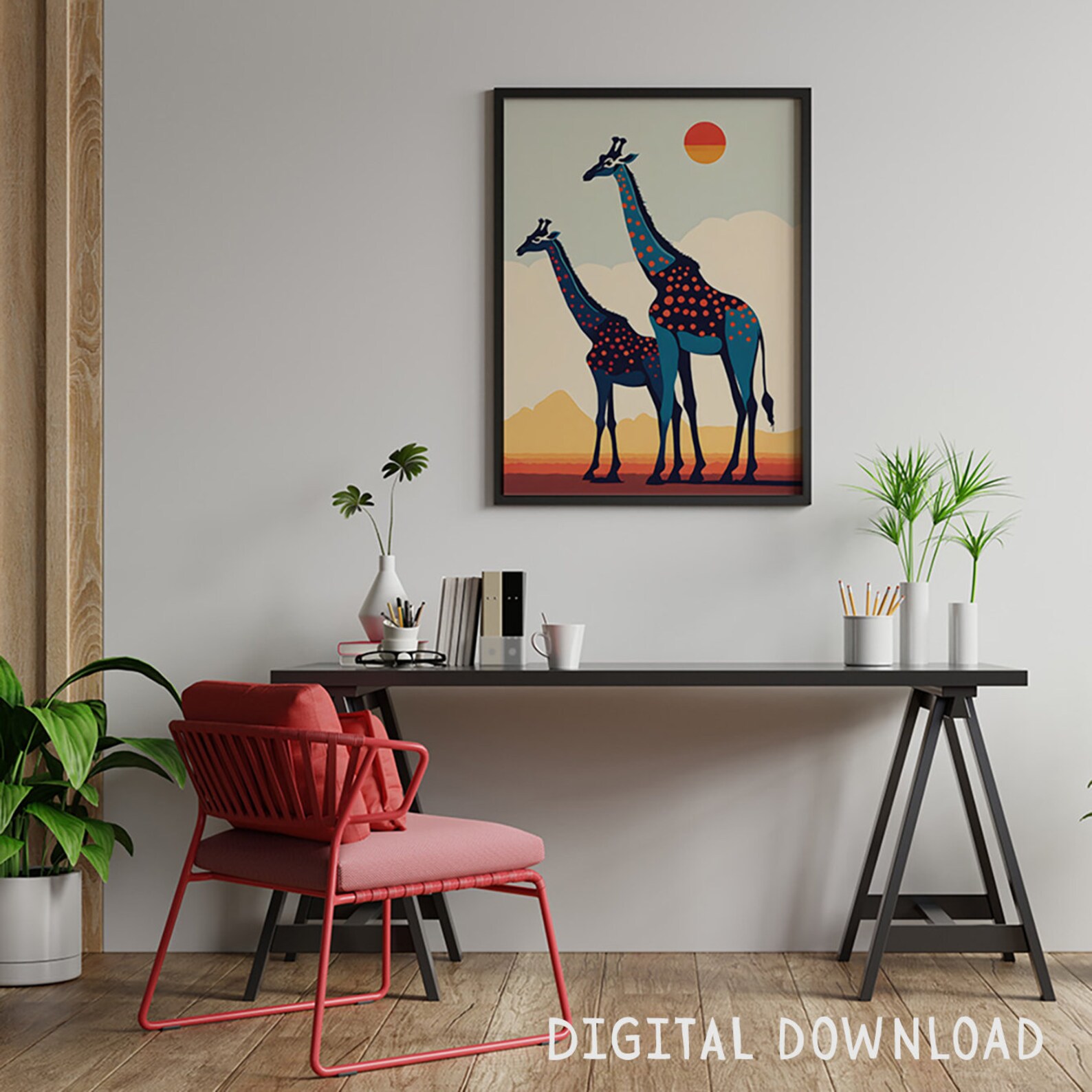 Giraffe Poster - Etsy