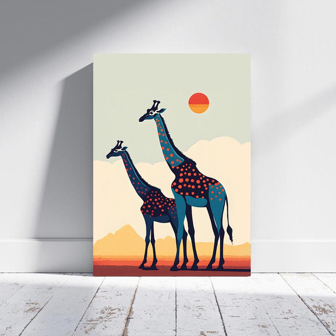 Giraffe Poster - Etsy