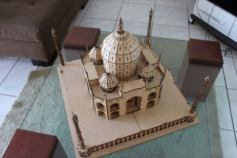 Taj Mahal 3D Puzzle for CNC, Laser Cut & Cricut Machines - Digital Download | DWG Svg Ai Png Cdr ...