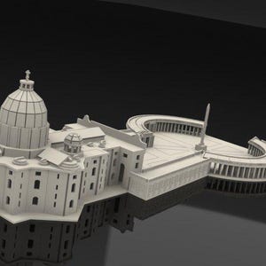 Rome Vatican 3d Puzzle Digital File | Cnc, Laser Cut, Cricut | Ai, Cdr ...