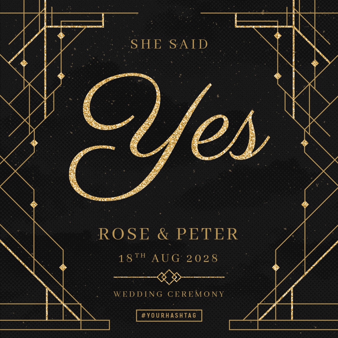 Customizable Engagement Card Template Digital Download PSD & AI Formats ...