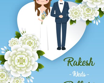 Customizable Wedding Card Template Digital Download PSD & AI Formats ...