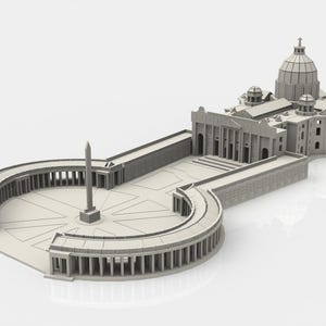 Rome Vatican 3d Puzzle Digital File | Cnc, Laser Cut, Cricut | Ai, Cdr ...