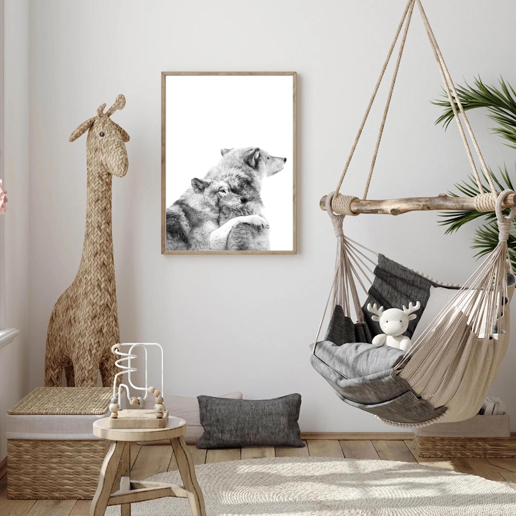 Wolf Print, Two Wolves Photo, Wolf Wall Art, Woodland Animal Prints ...