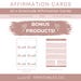 Affirmation Cards Encouragement Gratitude Self Care Flash Cards ...