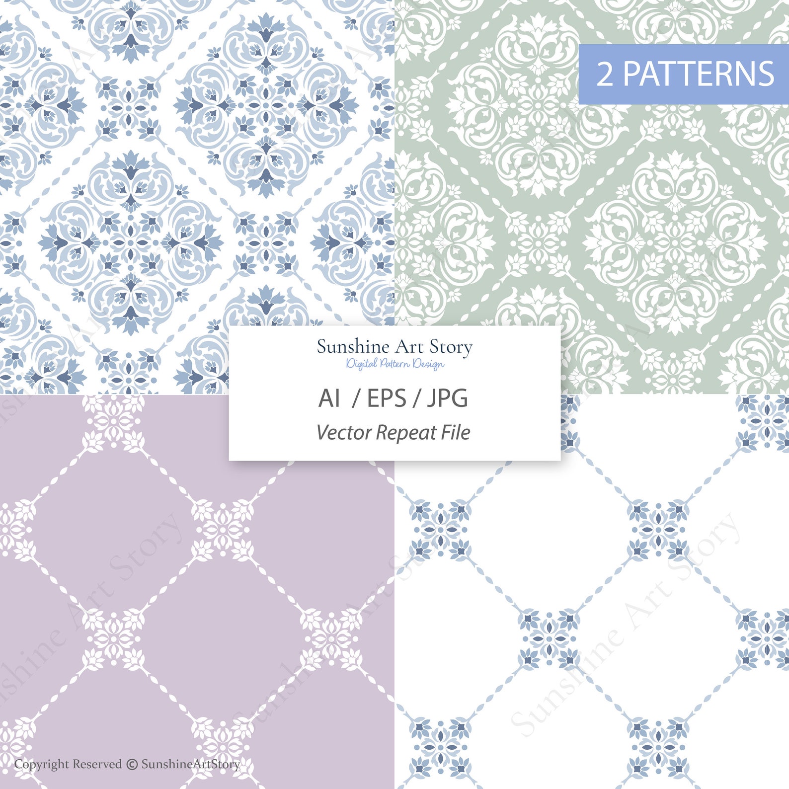 Medallion Pattern Damask Pattern Traditional Design Vector Repeat ...