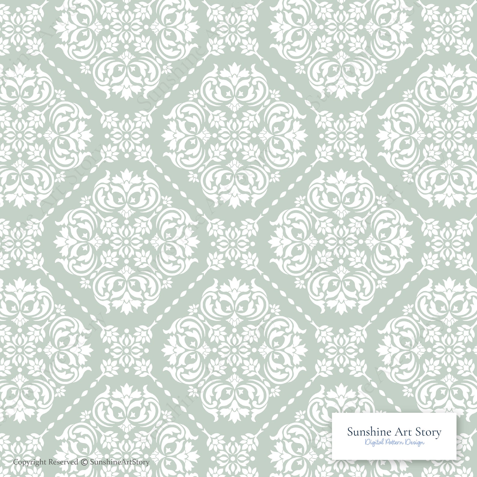 Medallion Pattern Damask Pattern Traditional Design Vector Repeat ...