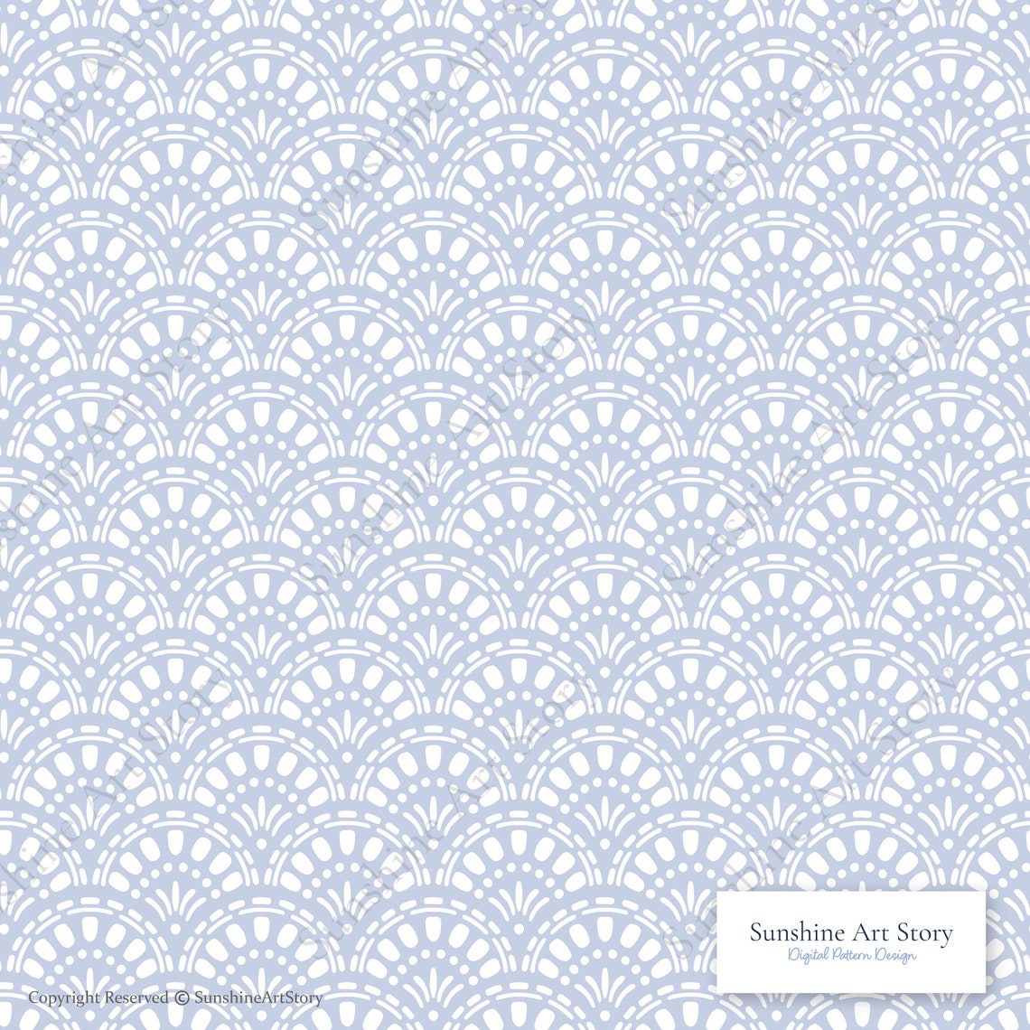 Simple Sea Shells Repeat Pattern Beach Coastal Pattern Scallop Geo ...