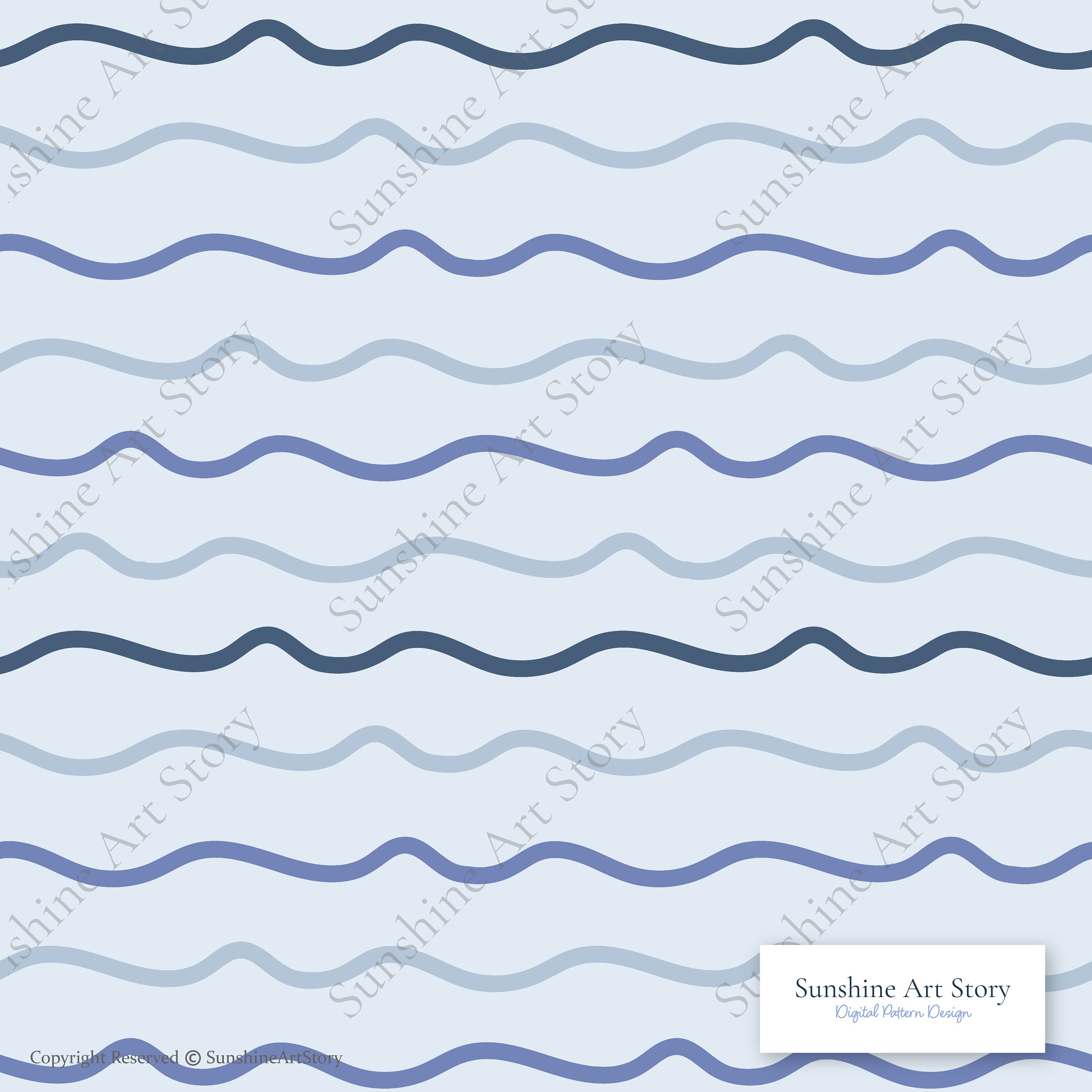 Simple Sea Shells Repeat Pattern Beach Coastal Pattern, Starfish, Wave ...