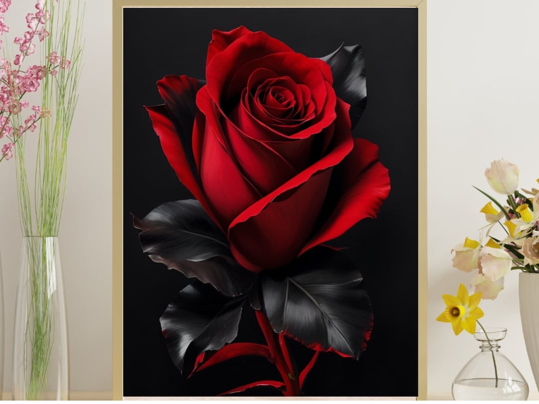 Rose Red Magic, Enchanted Red Rose, Eternal Rose, Enchanted Flower ...