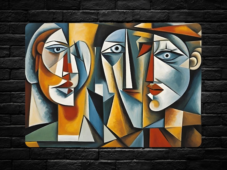 Portraits, Cubism, Digital Art, Picasso Style, Abstract, Expressionism ...