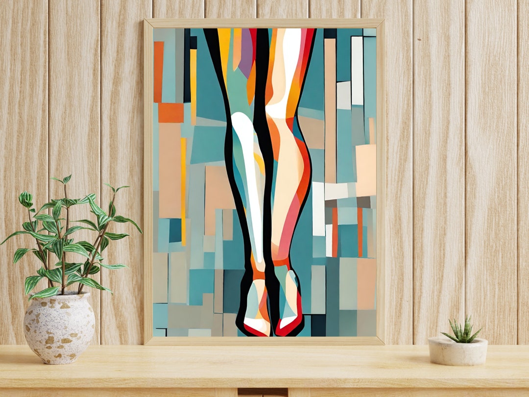 Modern Wall Print, Feminine Abstract Art, Abstract Female Body ...