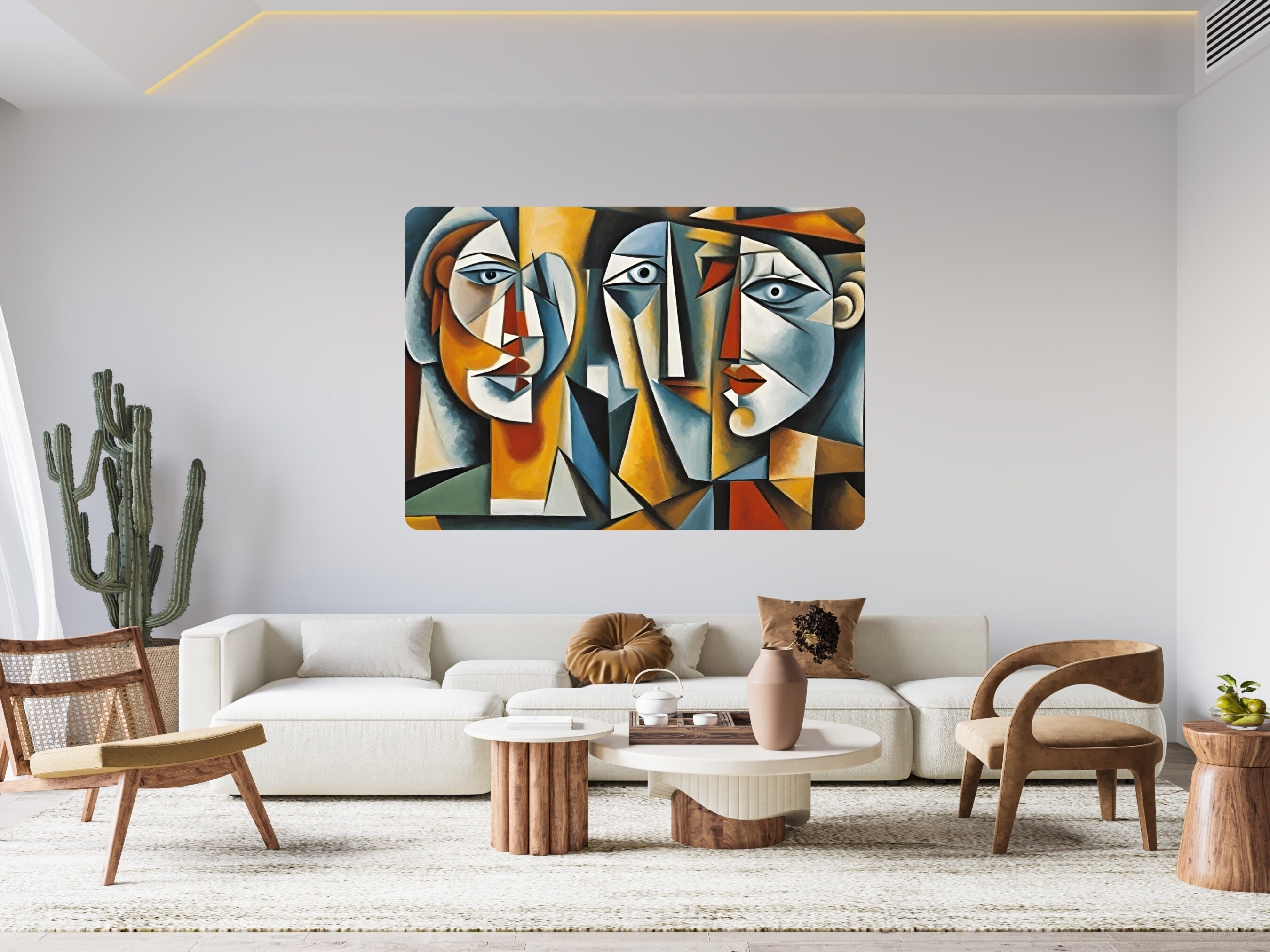 Portraits, Cubism, Digital Art, Picasso Style, Abstract, Expressionism ...