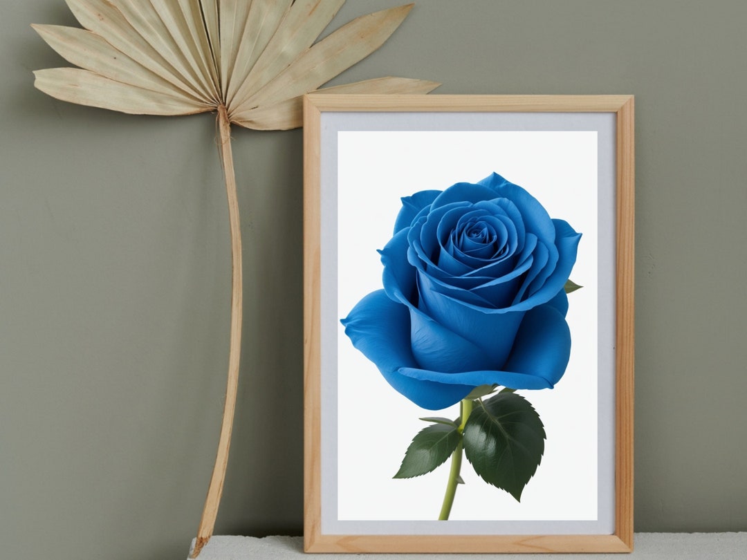 Blue Rose, Floral Design, Blue Floral, Contemporary Art, Floral Decor ...