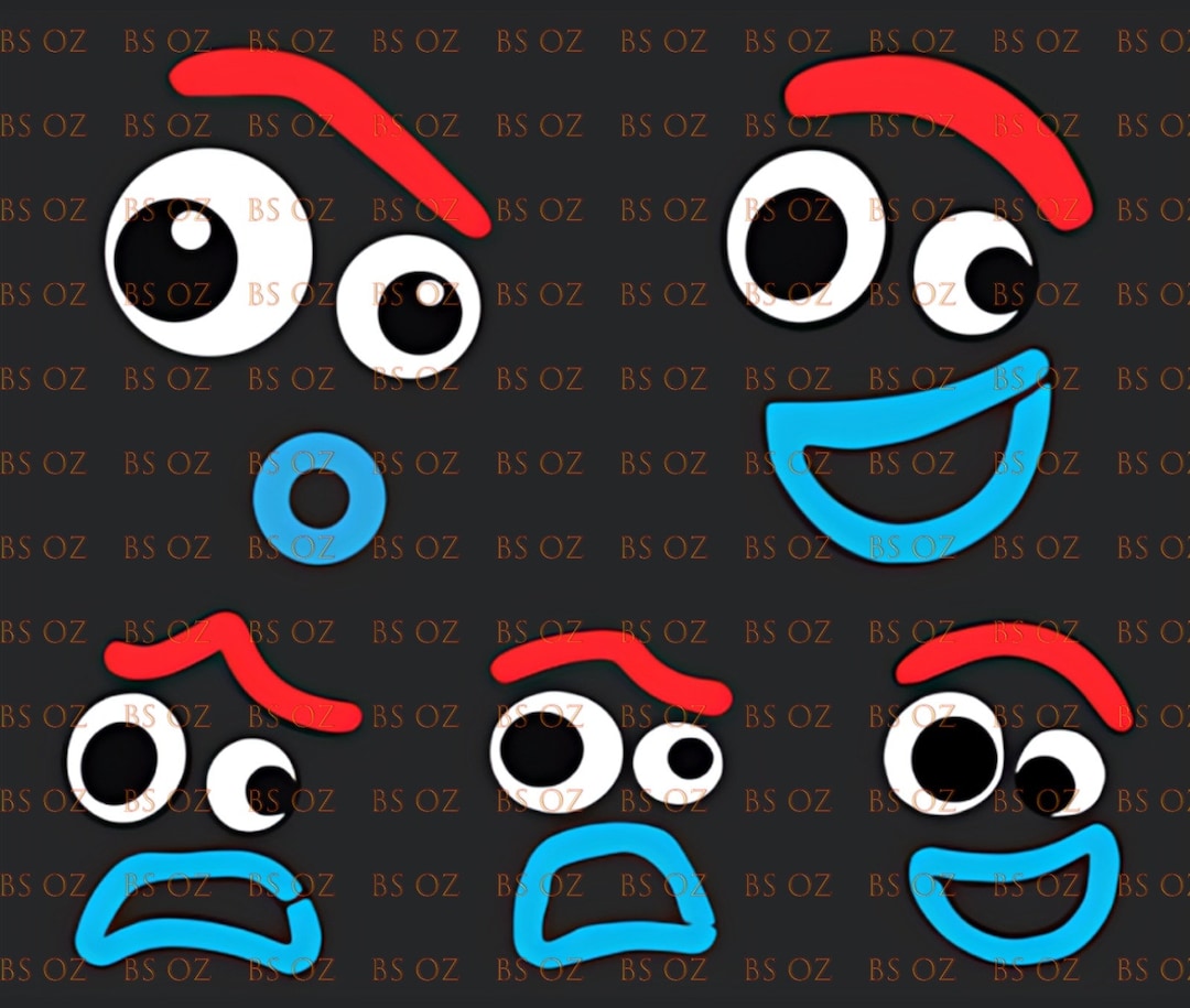 Forky Faces 5 Files PNG - Etsy Canada