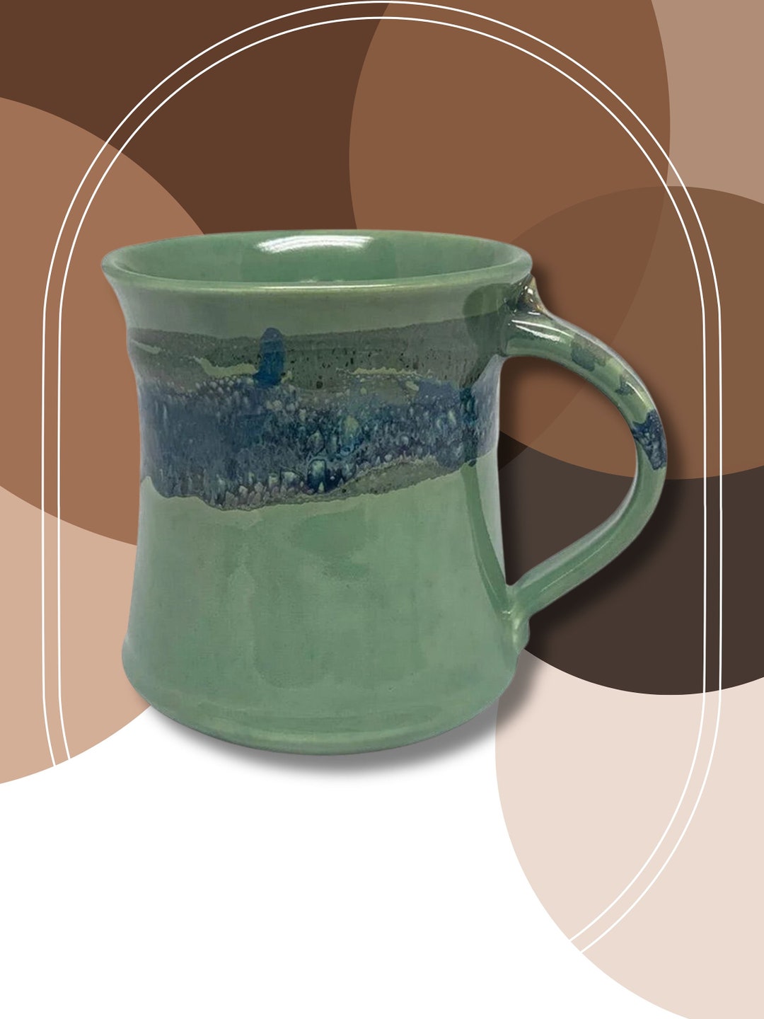 Left-handed Ceramic Mug With Tea/coffee Handwarmer - Etsy