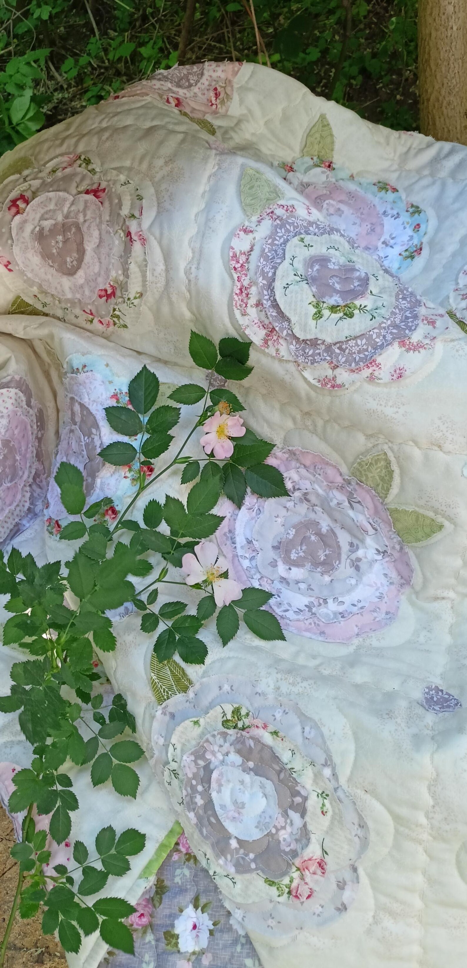 Queen Size Patchwork Quilt *the French Rose* in Boho Style - Etsy