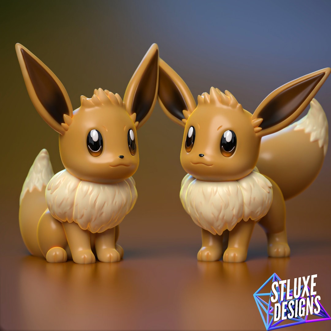 Eevee Pokemon STL File, 3D Printed Pokemon File Pokemon Miniatures STL File,pokemon Figure - Etsy