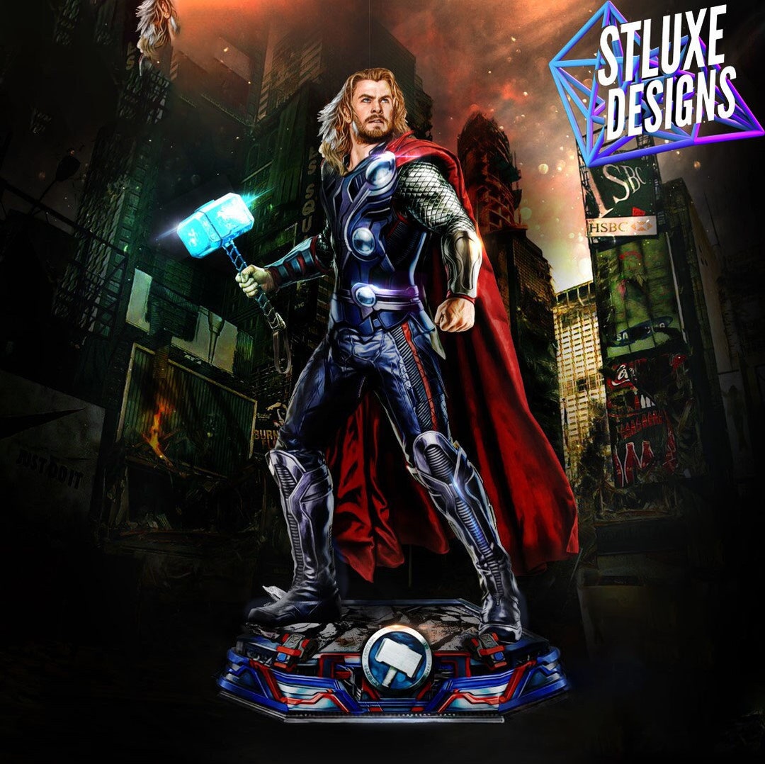 Thor Stl for 3d Printing, Figure Stl, Statue Stl, Marvel Super Hero ...