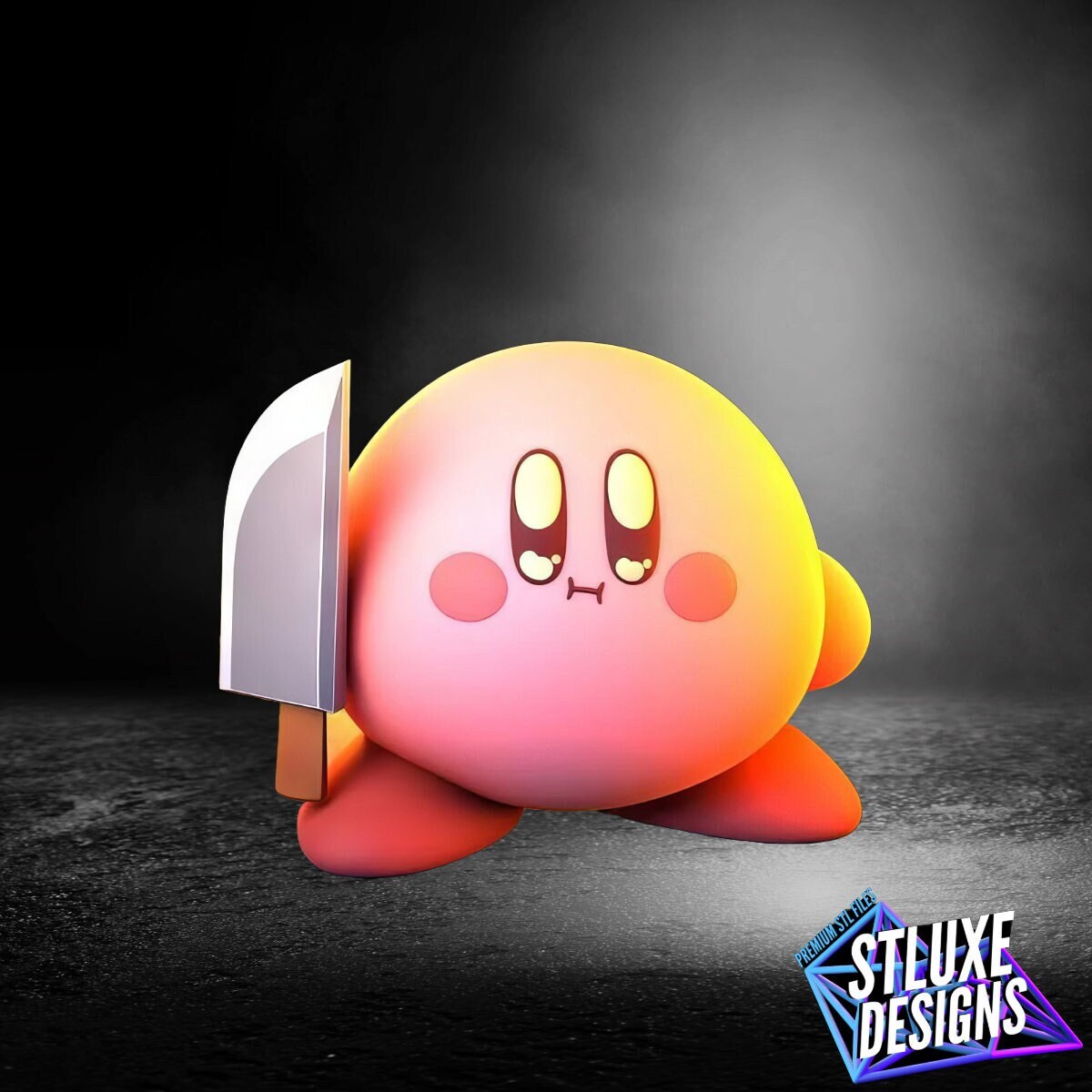 Kirby Stl 3D Model for Printing, Figure Stl, Statue Stl, 3D Printing ...