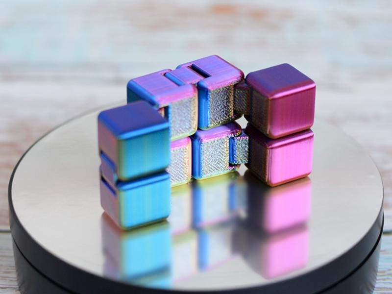 Cube Fidget | 3D Printed | Infinity Cube | Stress Reliever | Desk Toy ...
